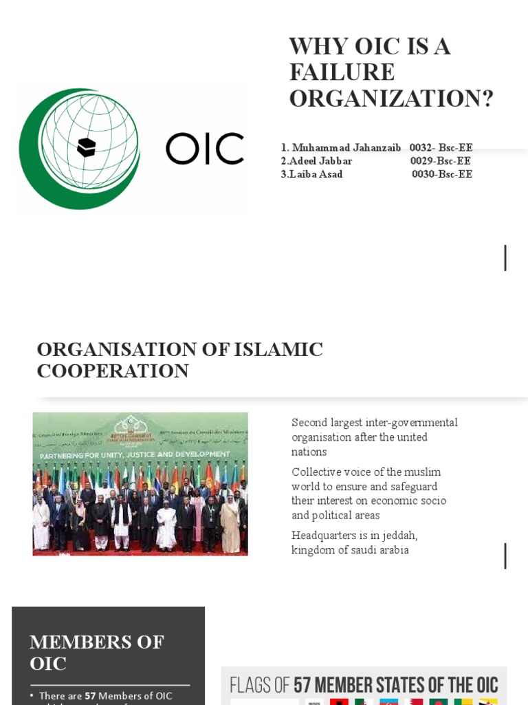Why Oic Is A Failure Organization | PDF | Organisation Of Islamic ...