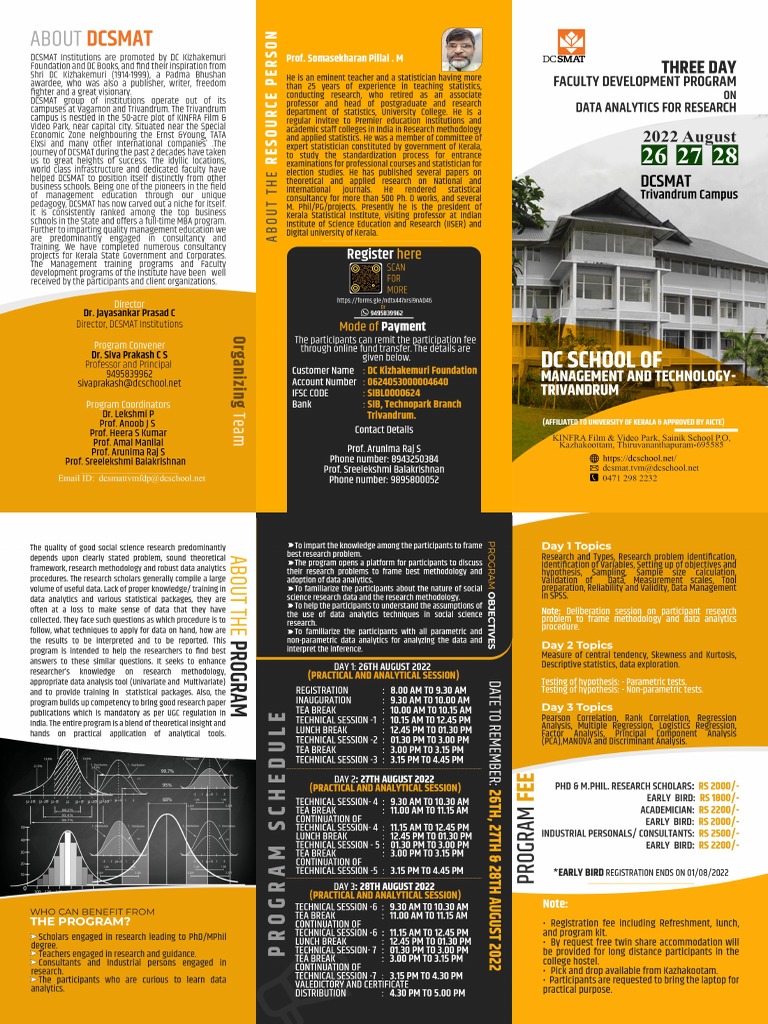 Dcsmat TVM FDP Brochure | PDF