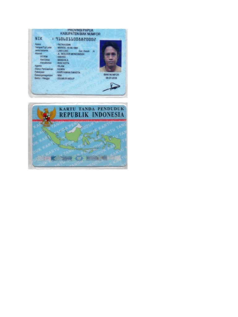 KTP Bapak Asis | PDF