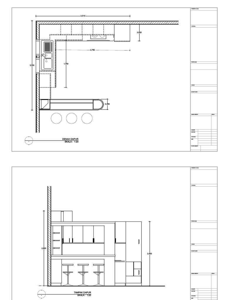 Desain Dapur Modern Dan Kamar | PDF