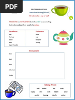 Alogrithm Flow Chart For A Cup of Coffee | PDF | Cooking, Food & Wine