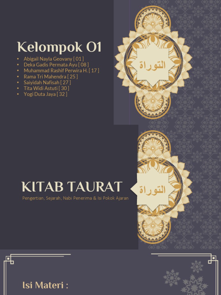 Sejarah dan Ajaran Kitab Taurat | PDF