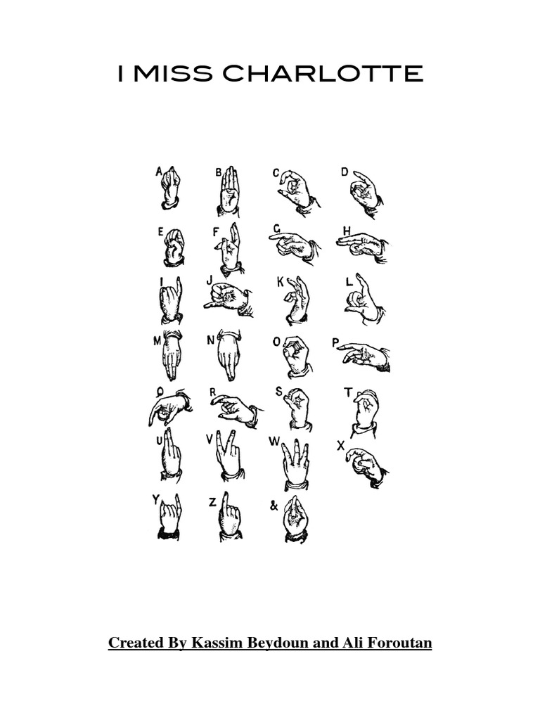 I MISS CHARLOTTE by Ali Foroutan | PDF | Finger | Hand