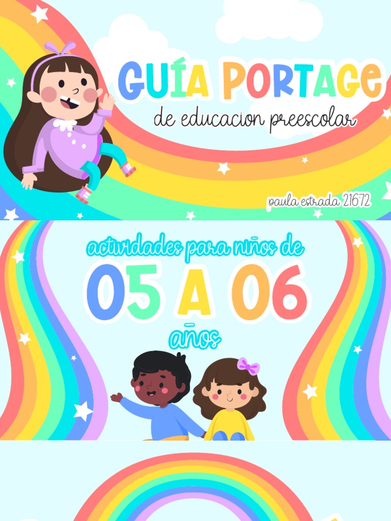 Guía Portage de Educación Preescolar | PDF | Artes del Lenguaje y ...