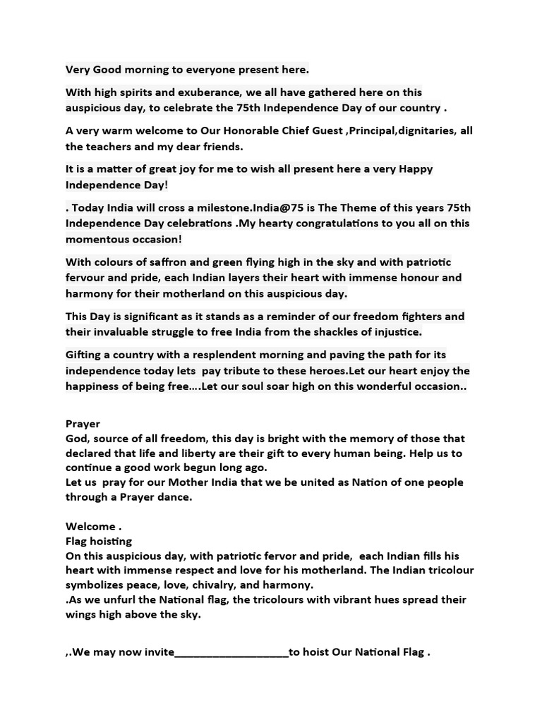 Independence Day | PDF