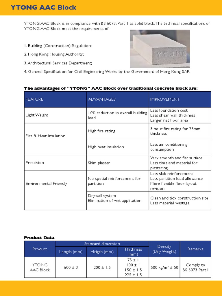 The Advantages of "YTONG" AAC Block Over Traditional Concrete Block Are ...