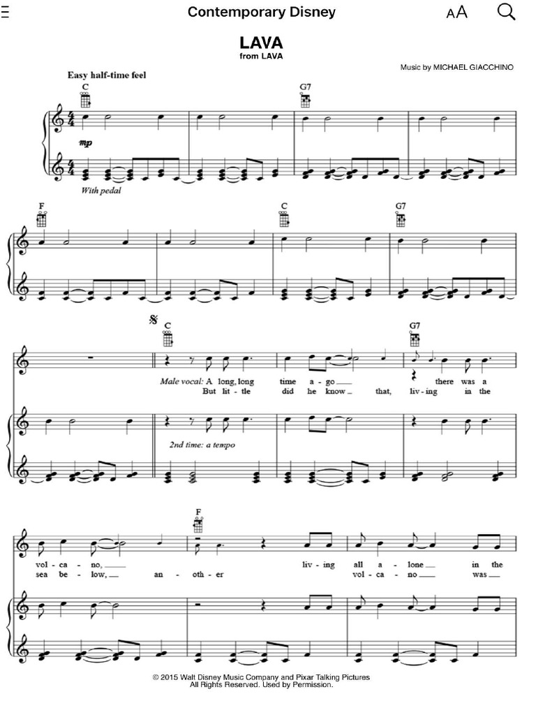 Lava Disney Theme | PDF