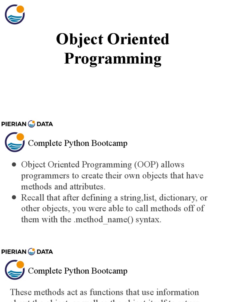 05-Object Oriented Programming | PDF | Object Oriented Programming ...