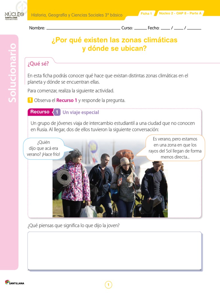 3°básico Guía N°6 Zonas Climáticas | PDF | Clima | Ecuador