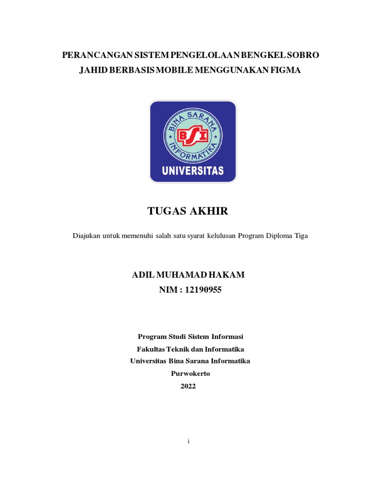 12190955-Adil Muhamad Hakam-Tugas Akhirr | PDF