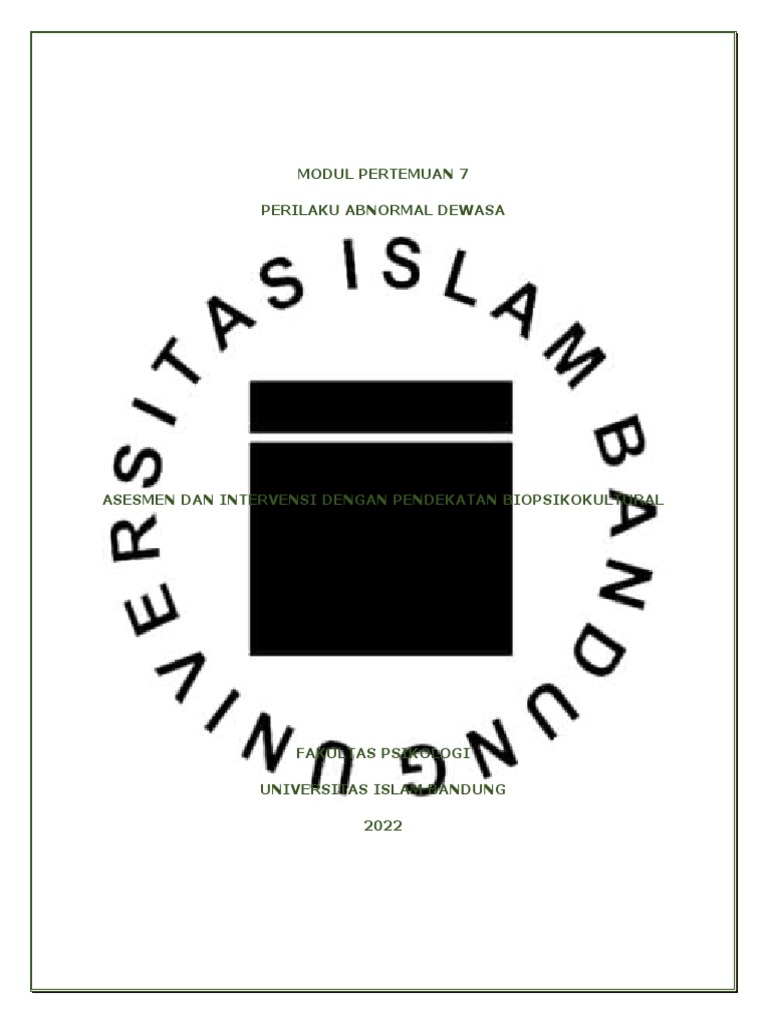 Modul Pertemuan 7 - Asesmen Dan Intervensi | PDF