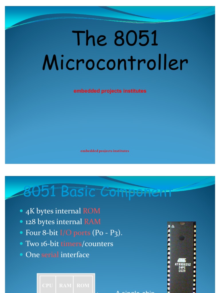 The 8051 Microcontroller: An Introduction to its Basic Components ...