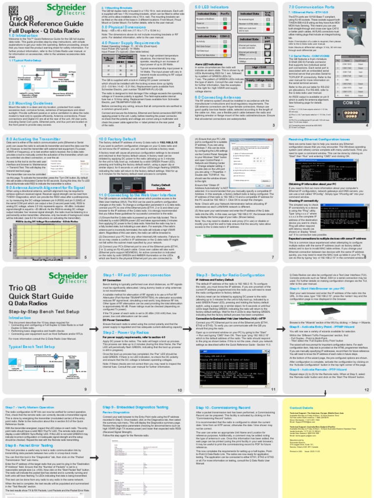 MIQBUGUIDE-Trio QB Quick Start Guide-2020-11-05-A3 | PDF | Radio ...