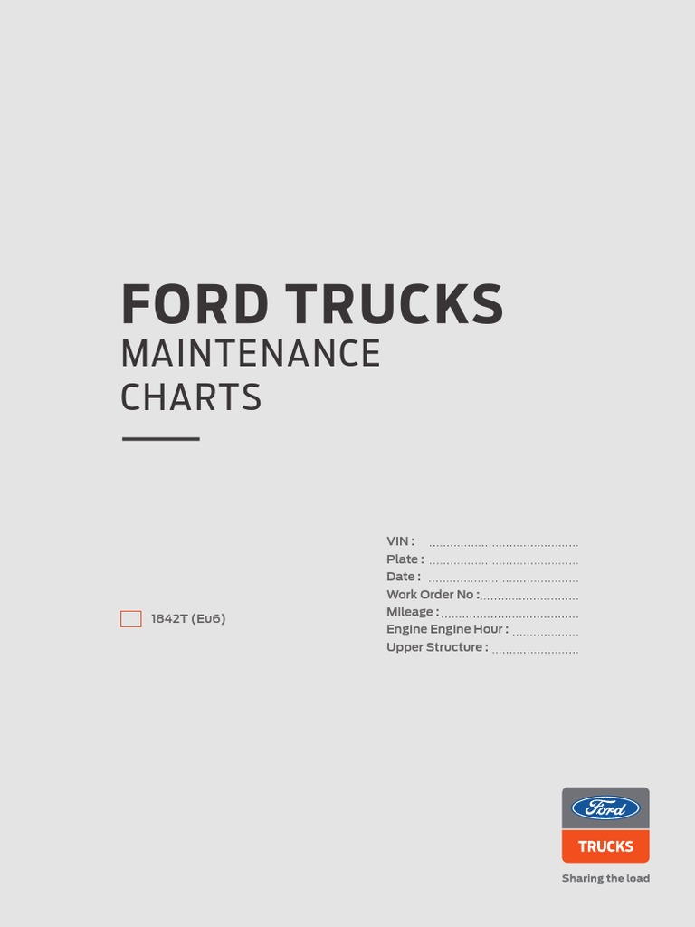 Ford Trucks: Maintenance Charts | Download Free PDF | Turbocharger | Brake