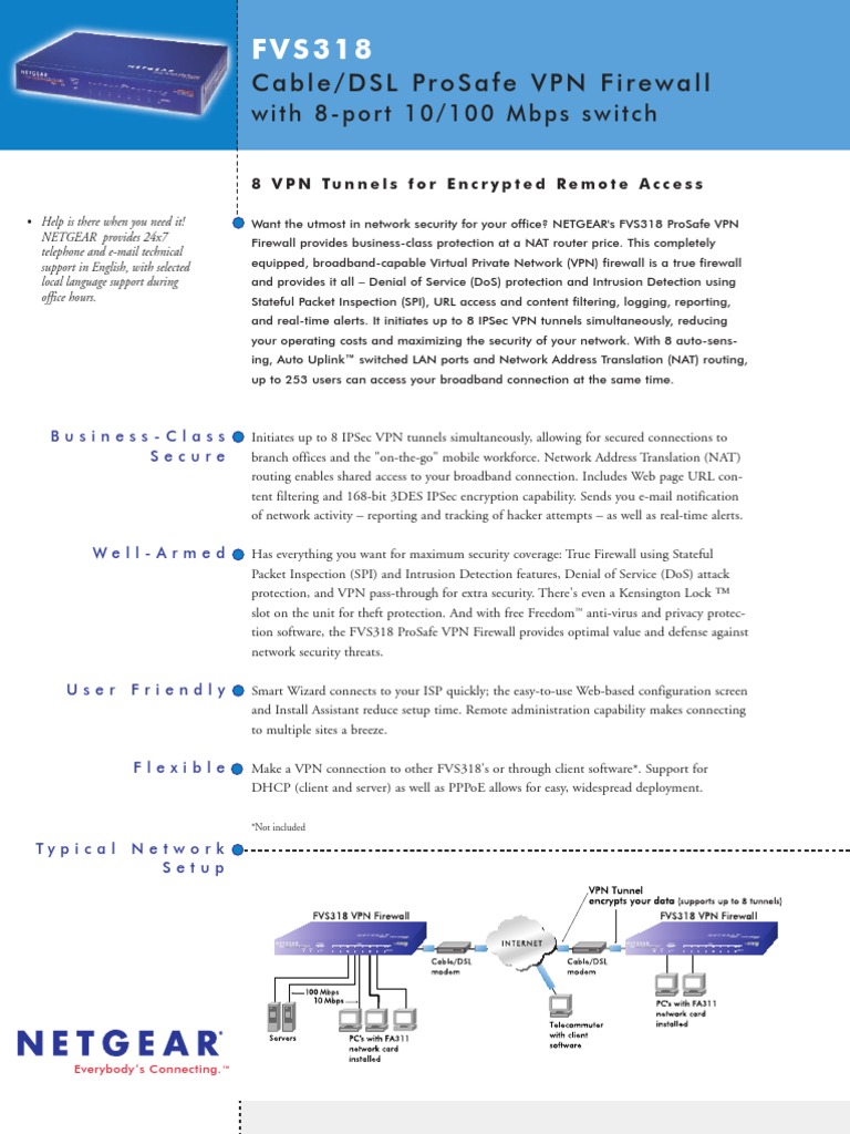 FVS318 Ds v1.2 | Download Free PDF | Virtual Private Network | Computer Network
