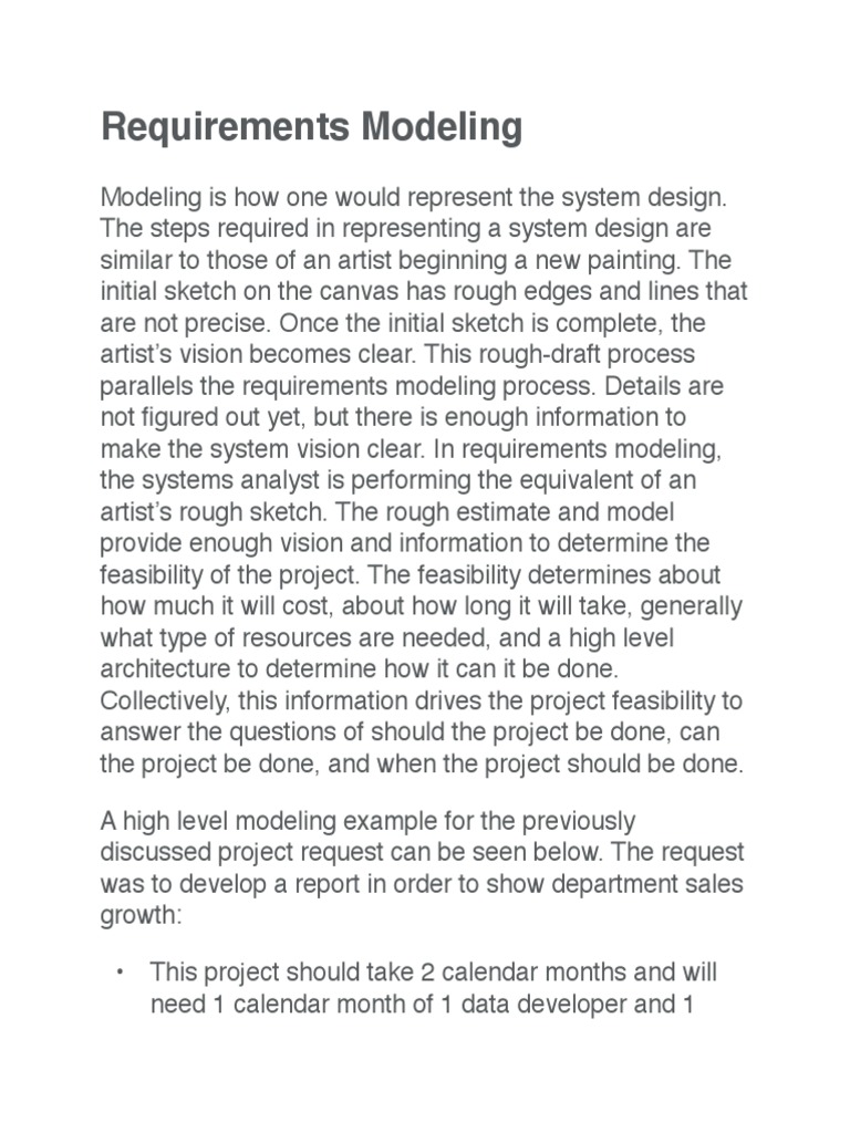 Requirements Modeling for System Design | PDF | Databases | Relational ...