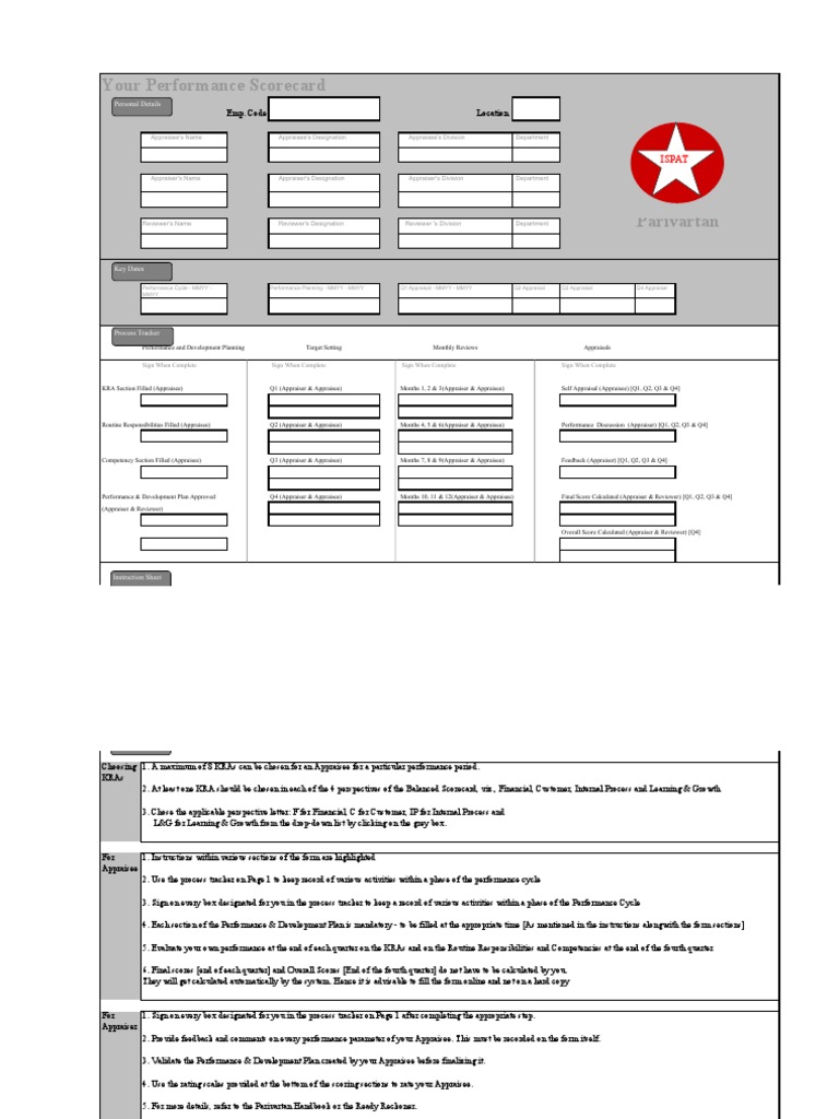PPT Infom Performance Appraizal Download Pms Appraisal Form | PDF ...