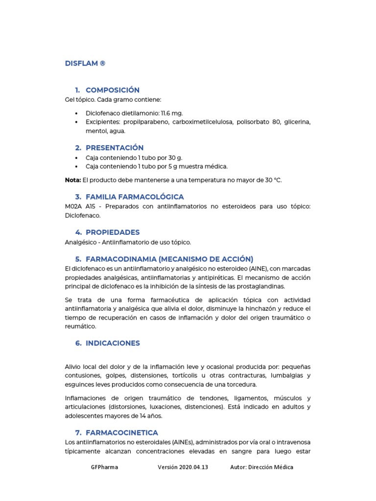 Decalogo Disflam - 20200413 | PDF | Droga anti-inflamatoria libre de ...