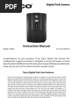 Tasco Model 119274cw Trail Cam Manual | PDF | Camera | Flash (Photography)