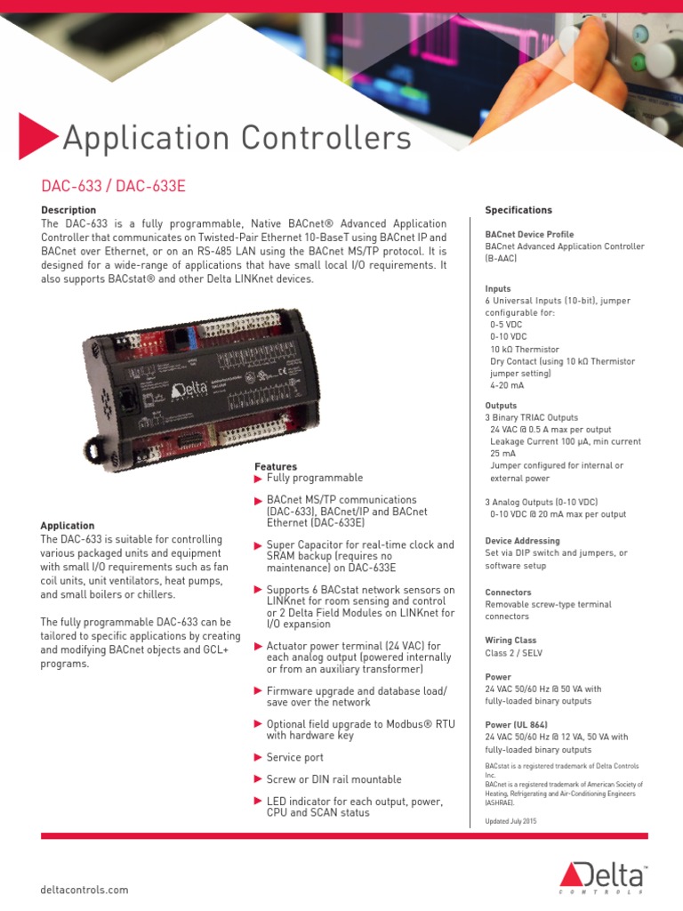 DAC-633 Catalog Sheet | PDF | Ethernet | Computer Architecture