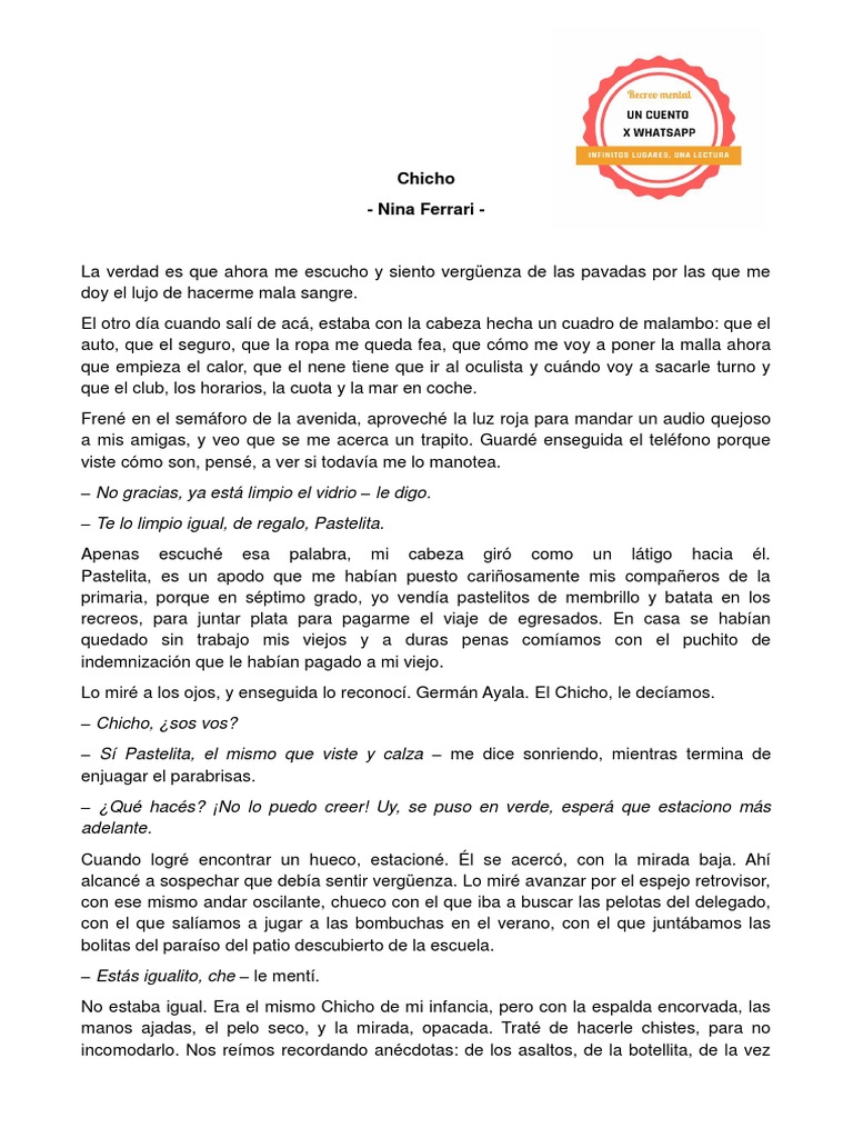 Chicho - Nina Ferrari | PDF