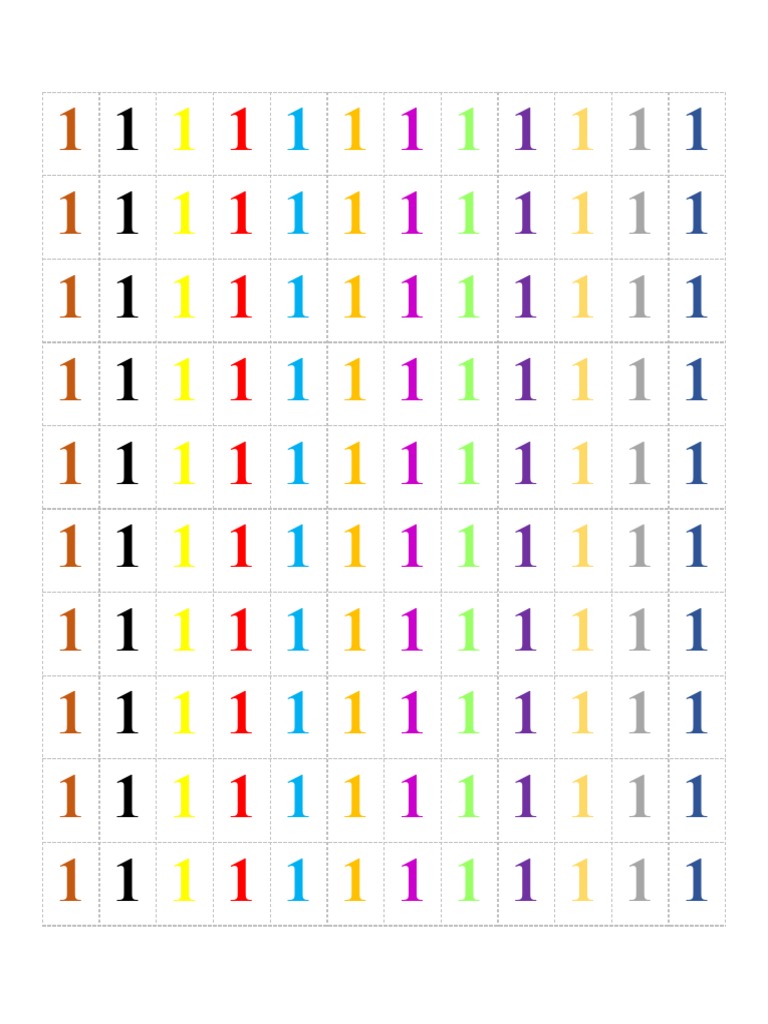 Numeros para Recortar | PDF