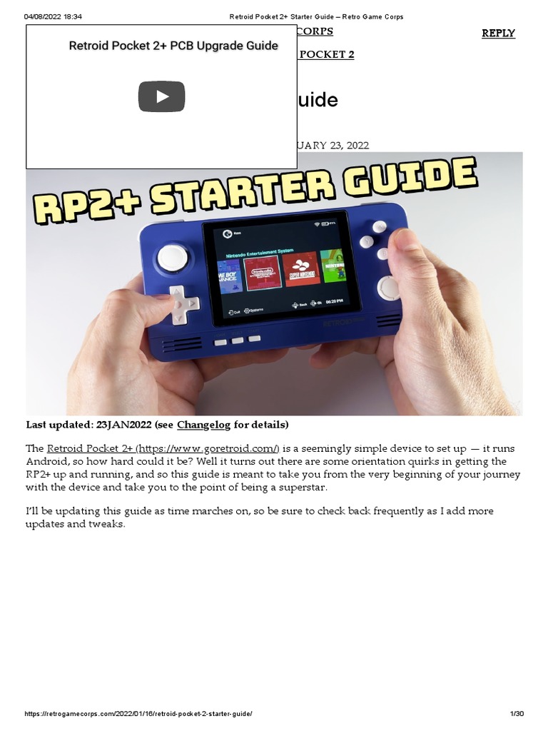 RETRO GAME CORPS Retroid Pocket 2+ Starter Guide | PDF | Computer File ...