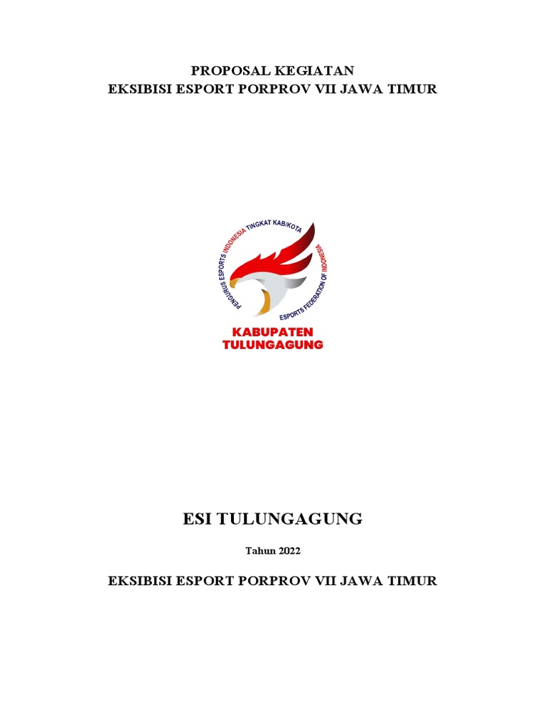 Proposal Eksibisi Esport Porprov VII | PDF