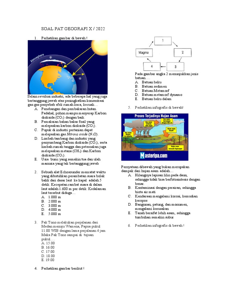 Geo 10 Soal + | PDF | Sains & Matematika