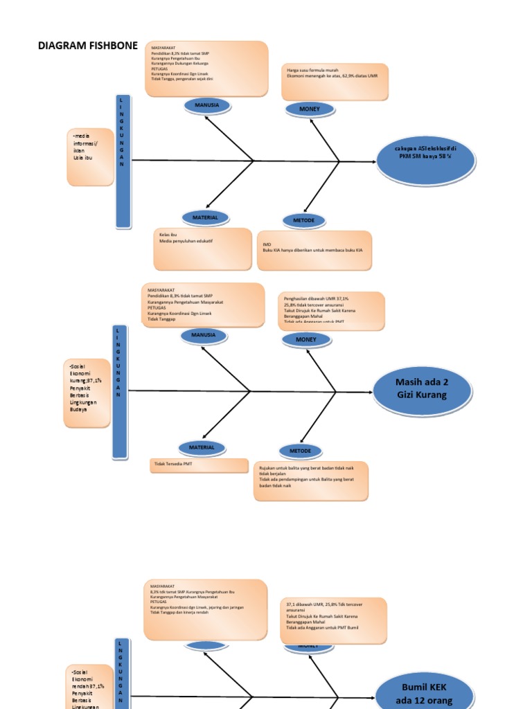 Diagram Fishbone Gizi | PDF