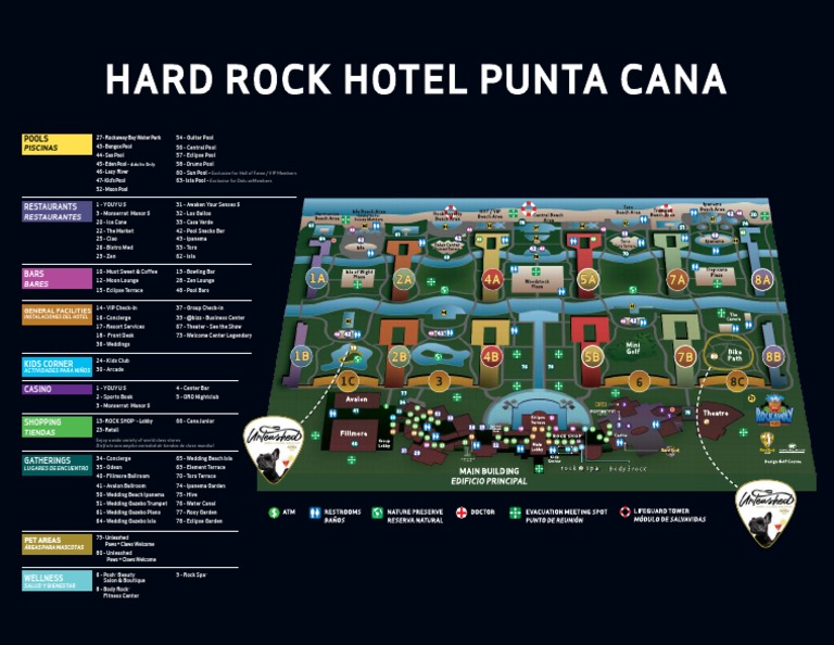 Mapa-Resort-Hard-Rock-Hotel-Casino-Punta-Cana | PDF | Hospitality ...