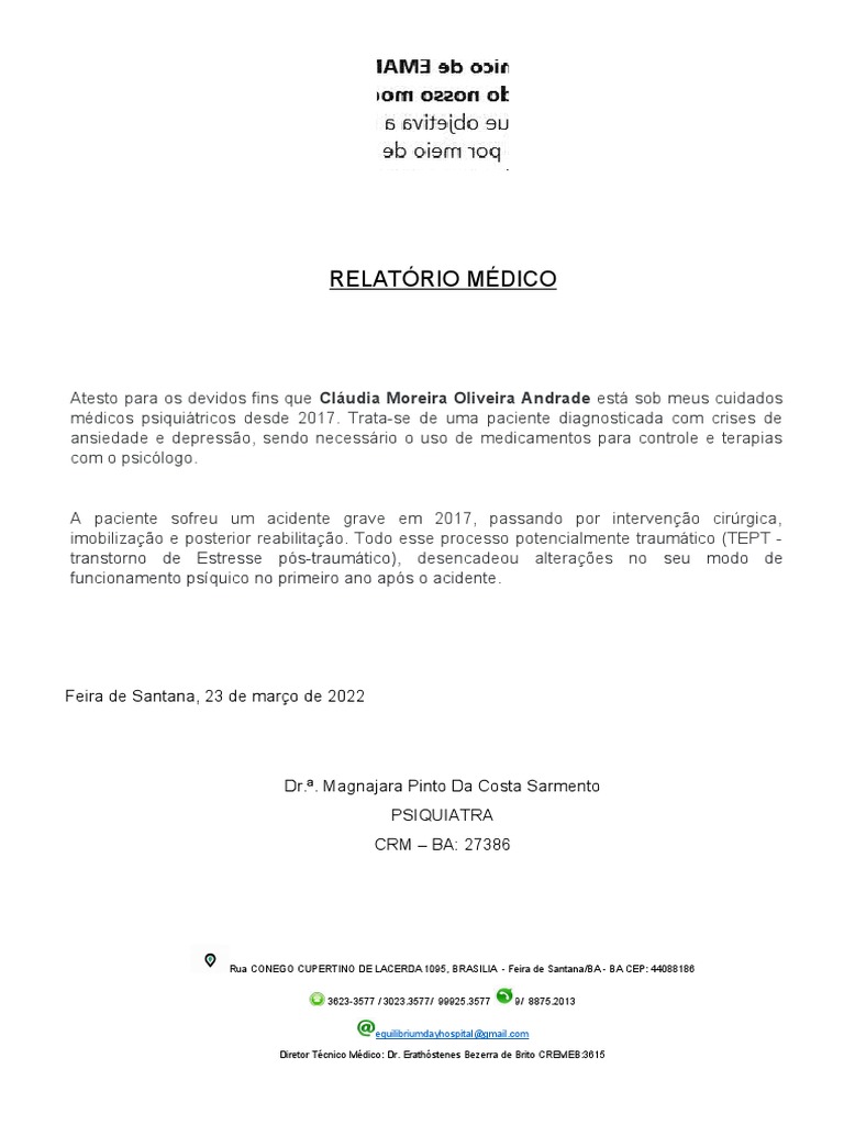 Relatório Médico | PDF