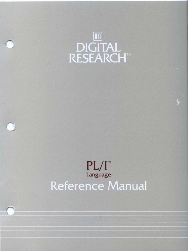 PL1 Language Reference Oct82 | PDF | Subroutine | Parameter (Computer Programming)