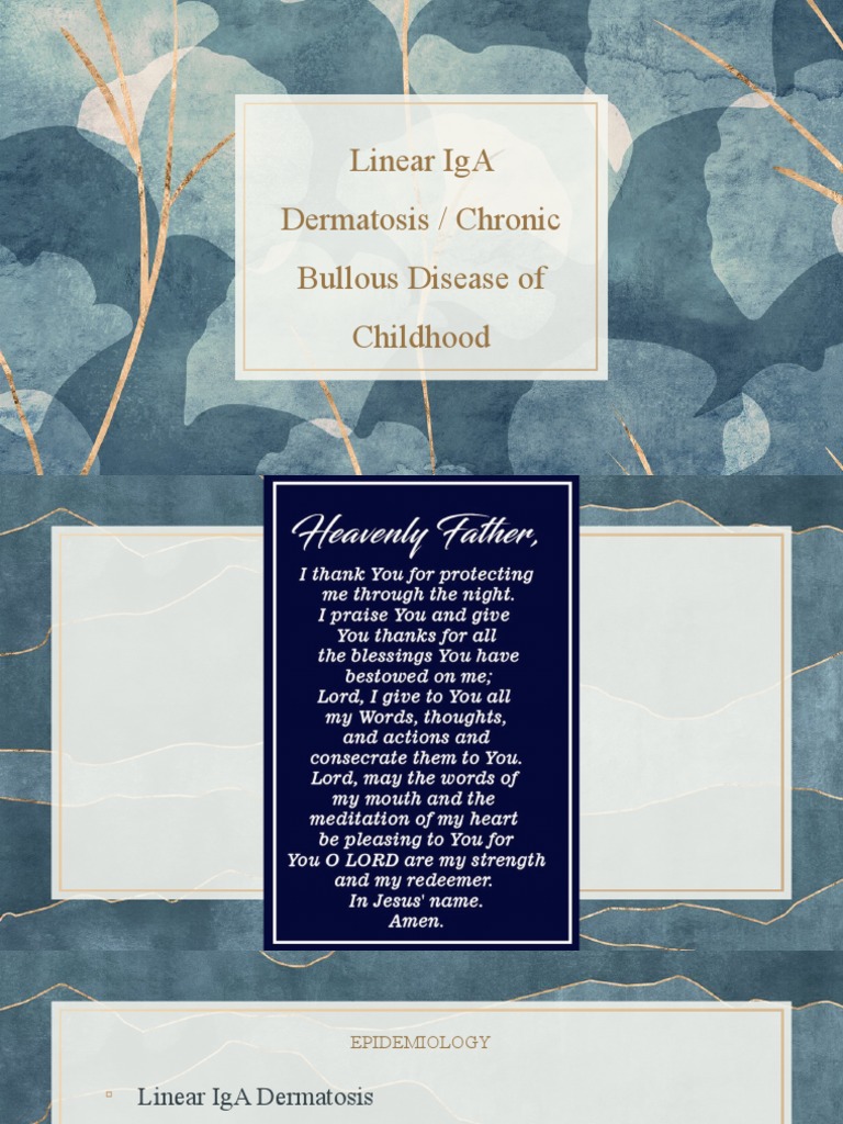 Linear Iga Dermatosis / Chronic Bullous Disease of Childhood | PDF ...