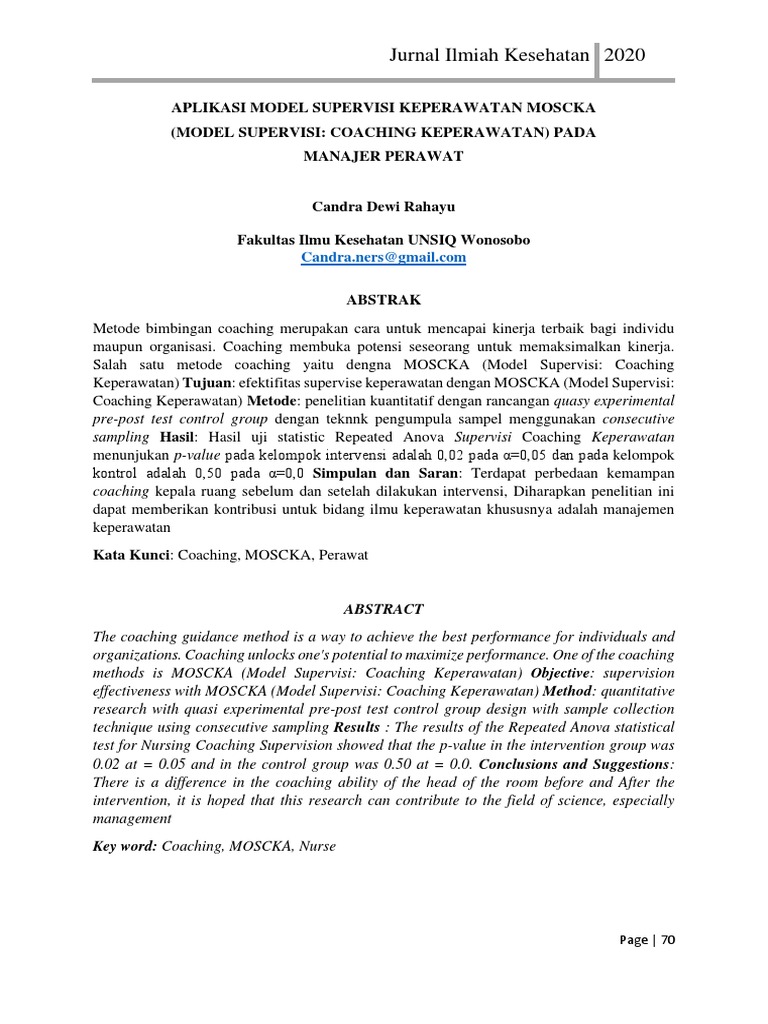 Aplikasi Model Supervisi | PDF