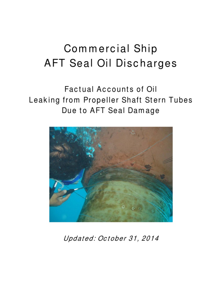 Commercial Ship AFT Seal Oil Discharges | PDF | Underwater Diving | Ships