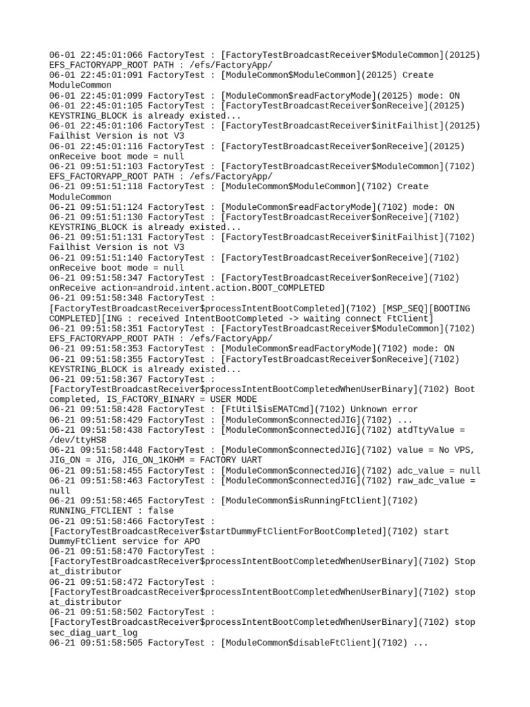 First Boot Log | PDF | Software Development | System Software
