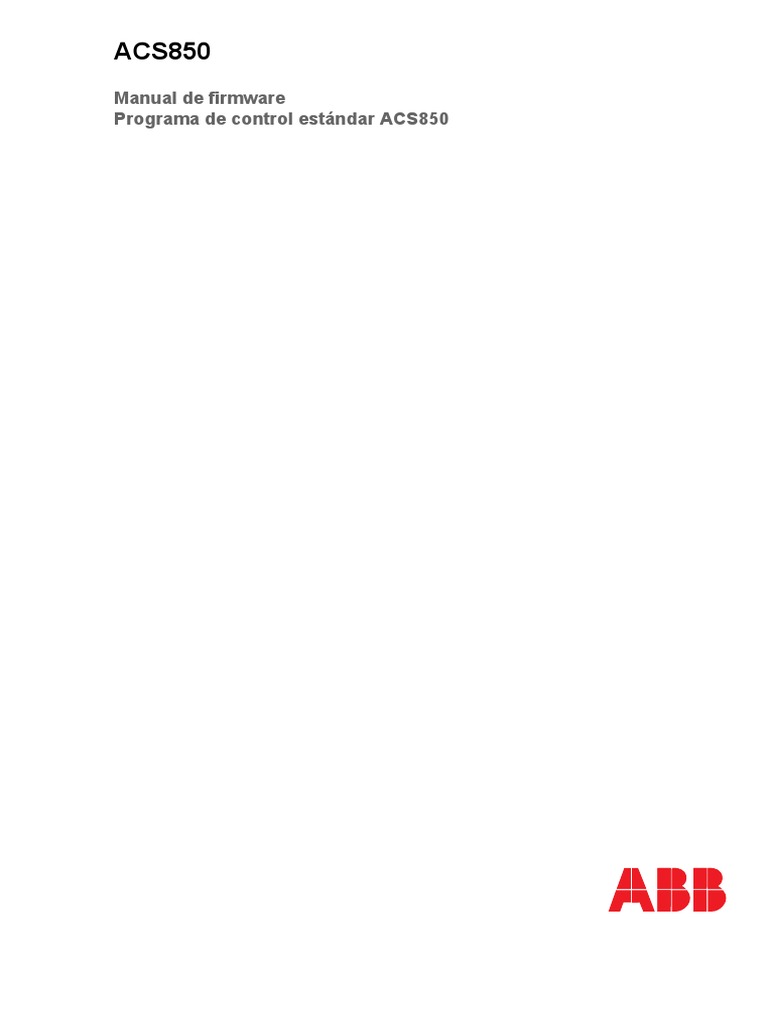 Acs850 Manual De Firmware Pdf Transistor Programa De Computadora 