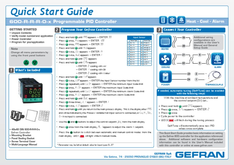 Gefran 600 Controller Setup Guide | PDF | Computing | Systems Engineering