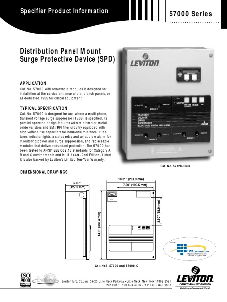 DPS Leviton 57000 Series | PDF | Electromagnetism | Power (Physics)