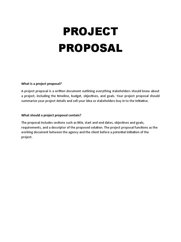 What Is A Project Proposal? | PDF | Municipal Solid Waste | Waste ...