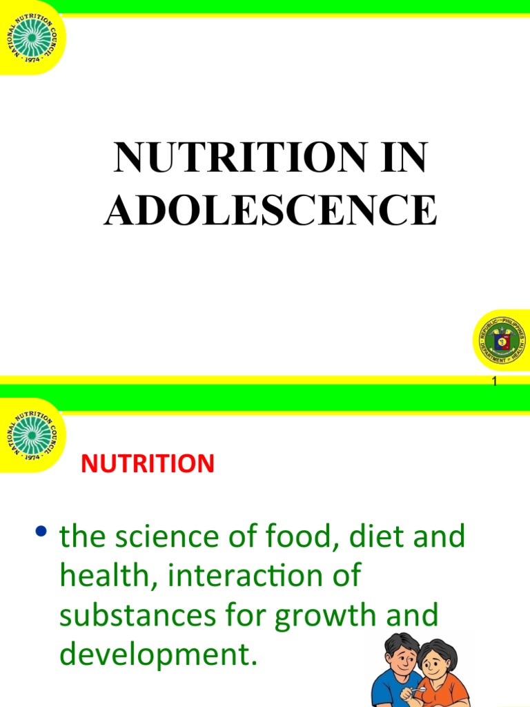 Nutrition for Teens | PDF | Nutrients | Malnutrition