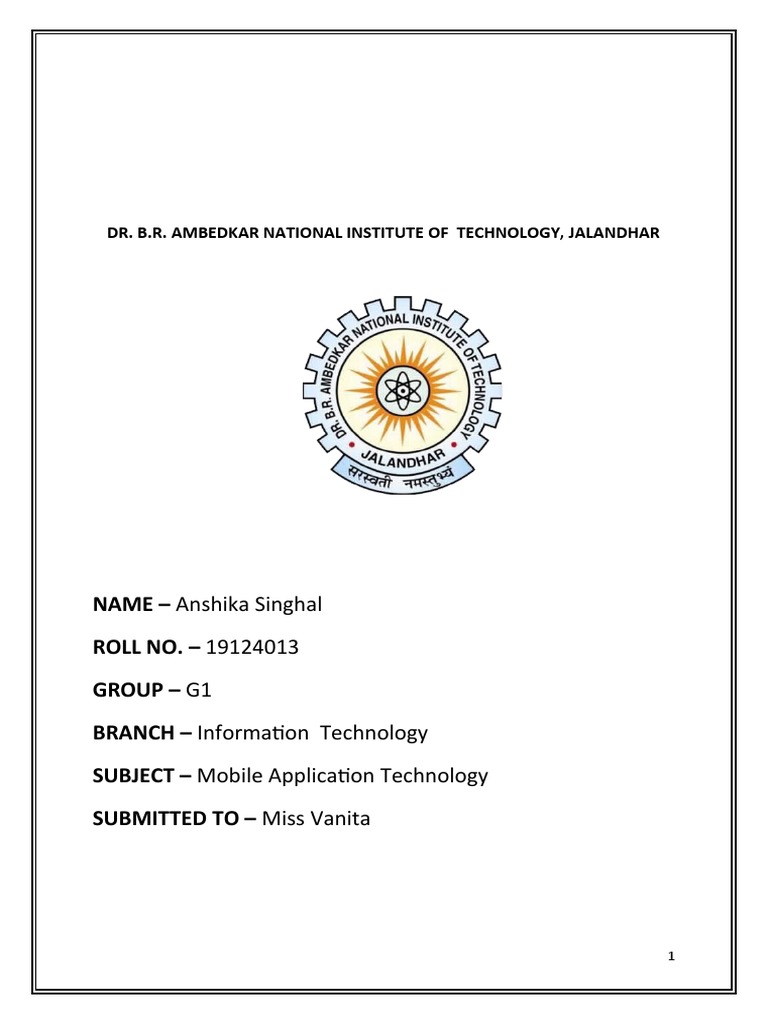 MAD Lab File | PDF | Android (Operating System) | Java (Programming Language)