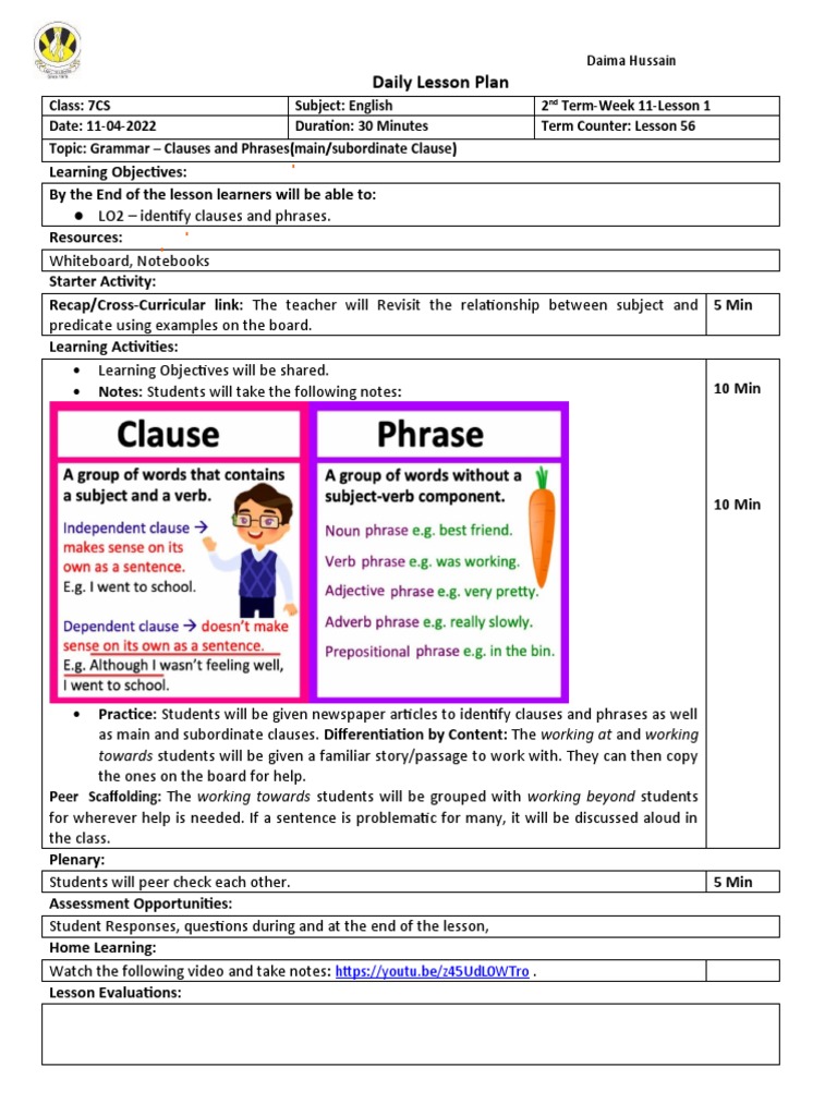 Grammar and Comprehension Lessons | PDF | Lesson Plan | Reading ...