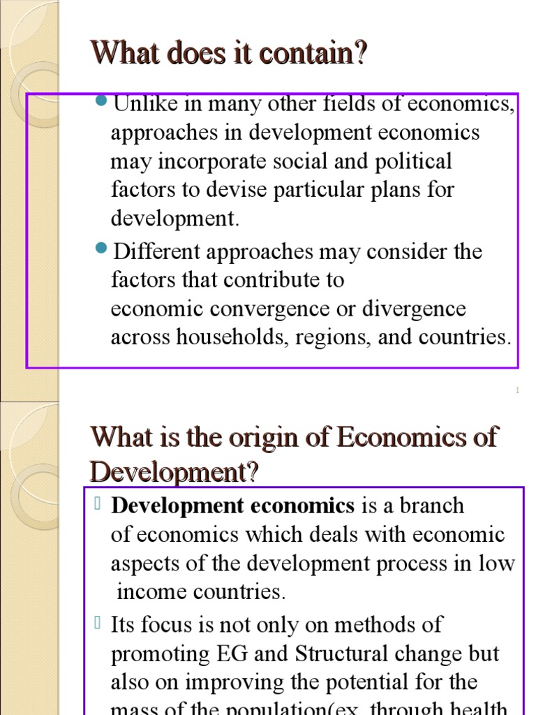Class Ec Development | PDF | Labour Economics | Economic Growth