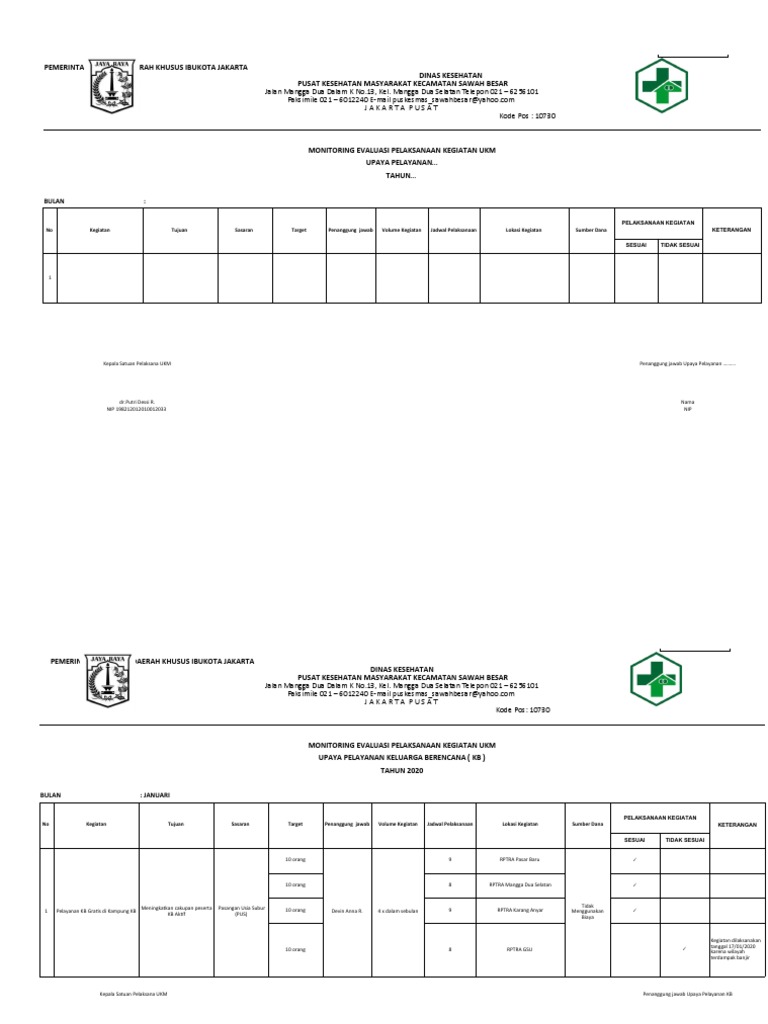 27.format Monitoring RPK | PDF