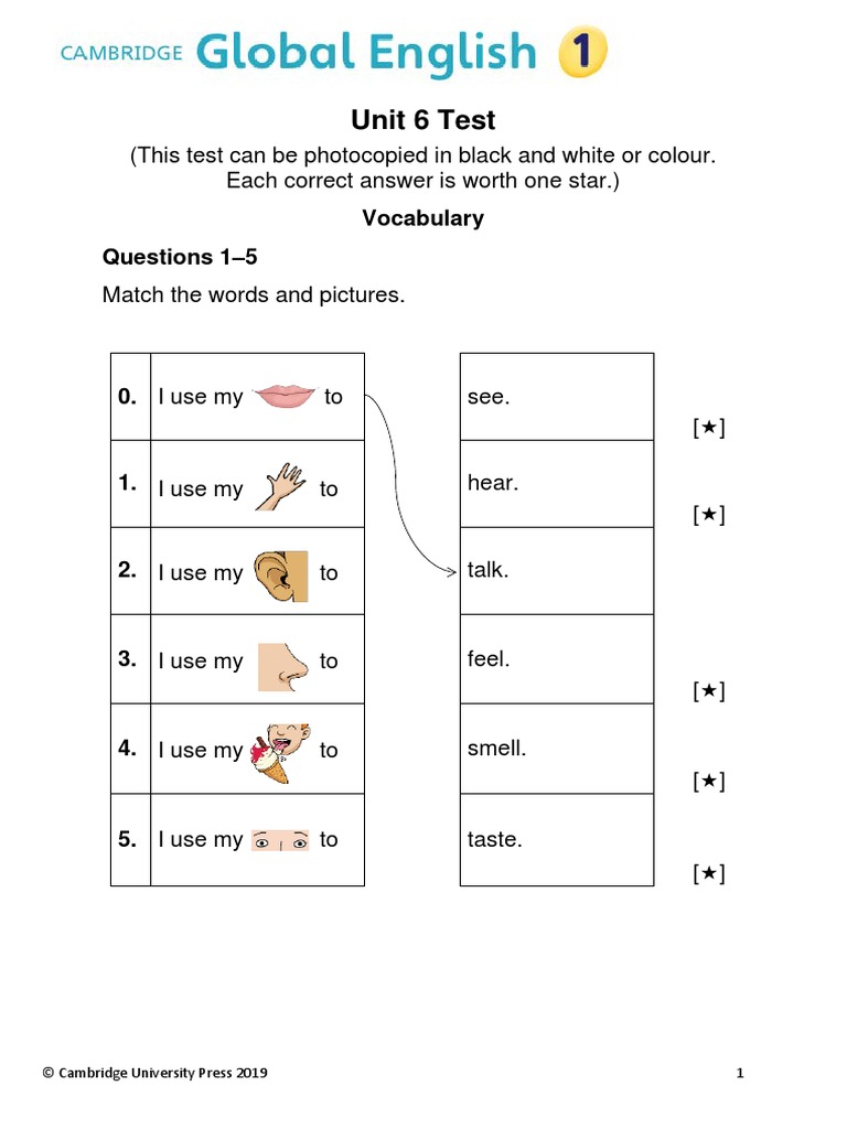 Unit 6 Test: (This Test Can Be Photocopied in Black and White or Colour ...