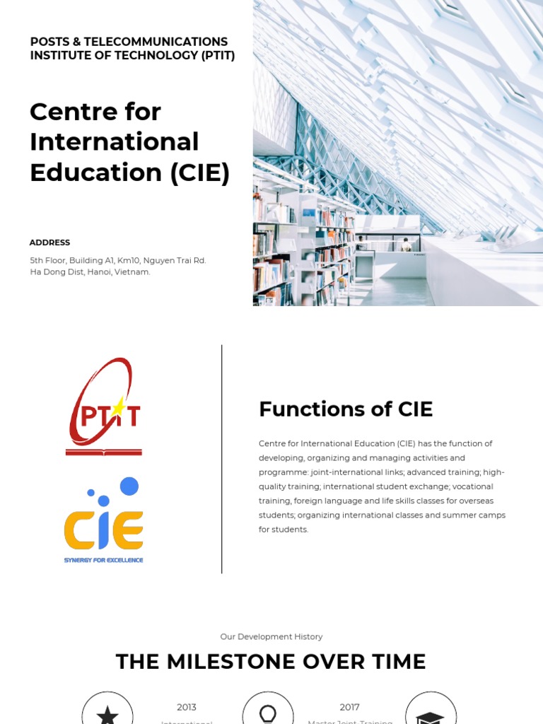 Center For International Education - Posts and Telecommunications ...