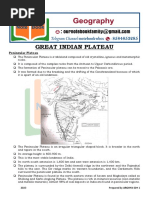Indian Plateaus Overview Map | PDF