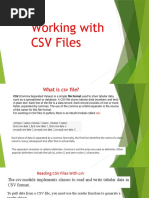 CS-12-File Handling (CSV File) | PDF | Comma Separated Values | Data